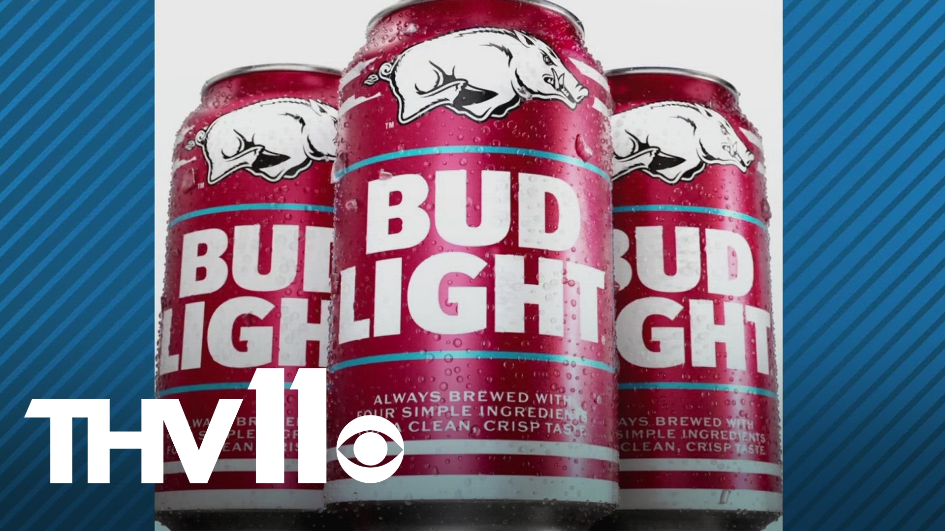 Bud Light unveils Razorback beer cans | 5newsonline.com