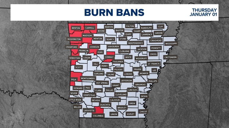 Arkansas counties under current burn bans | What to know - World Online