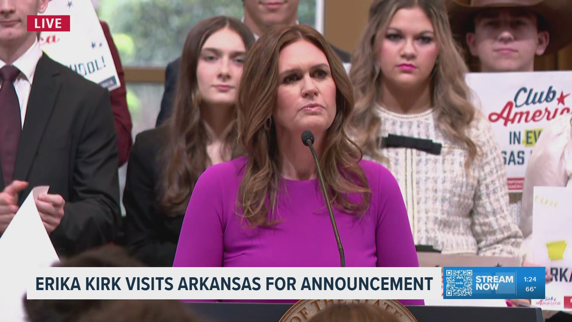 Gov. Sarah Huckabee Sanders wants every Arkansas high school to start ...