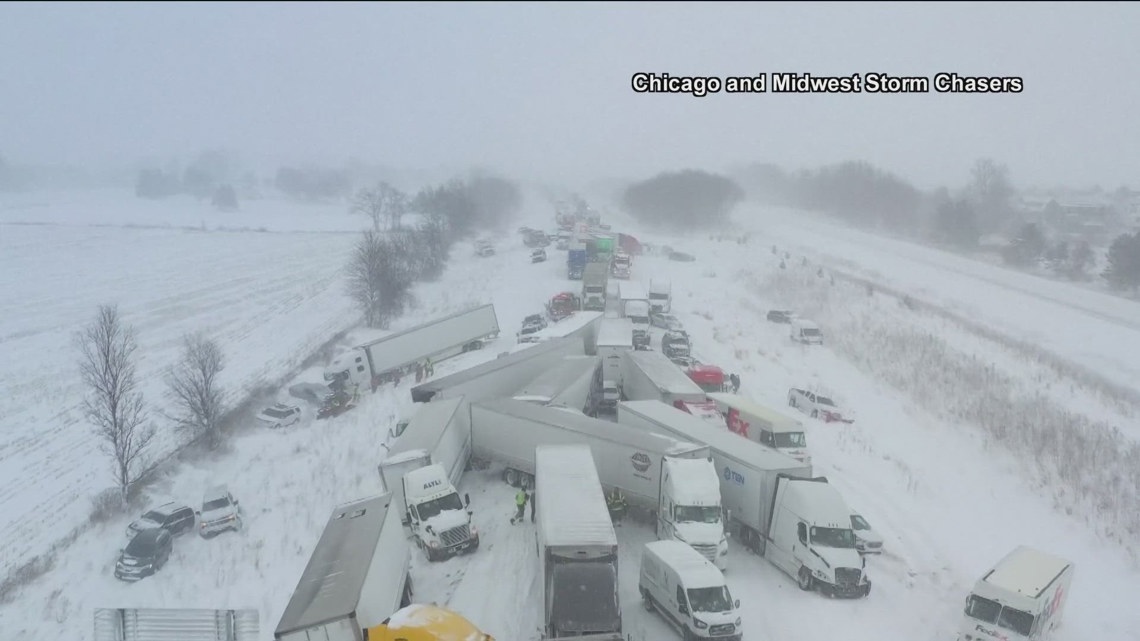 'It was just a white wall' | Drivers describe I-196 pileup involving ...