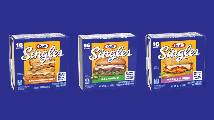Kraft unveils 3 new flavors of cheese slices | fox43.com