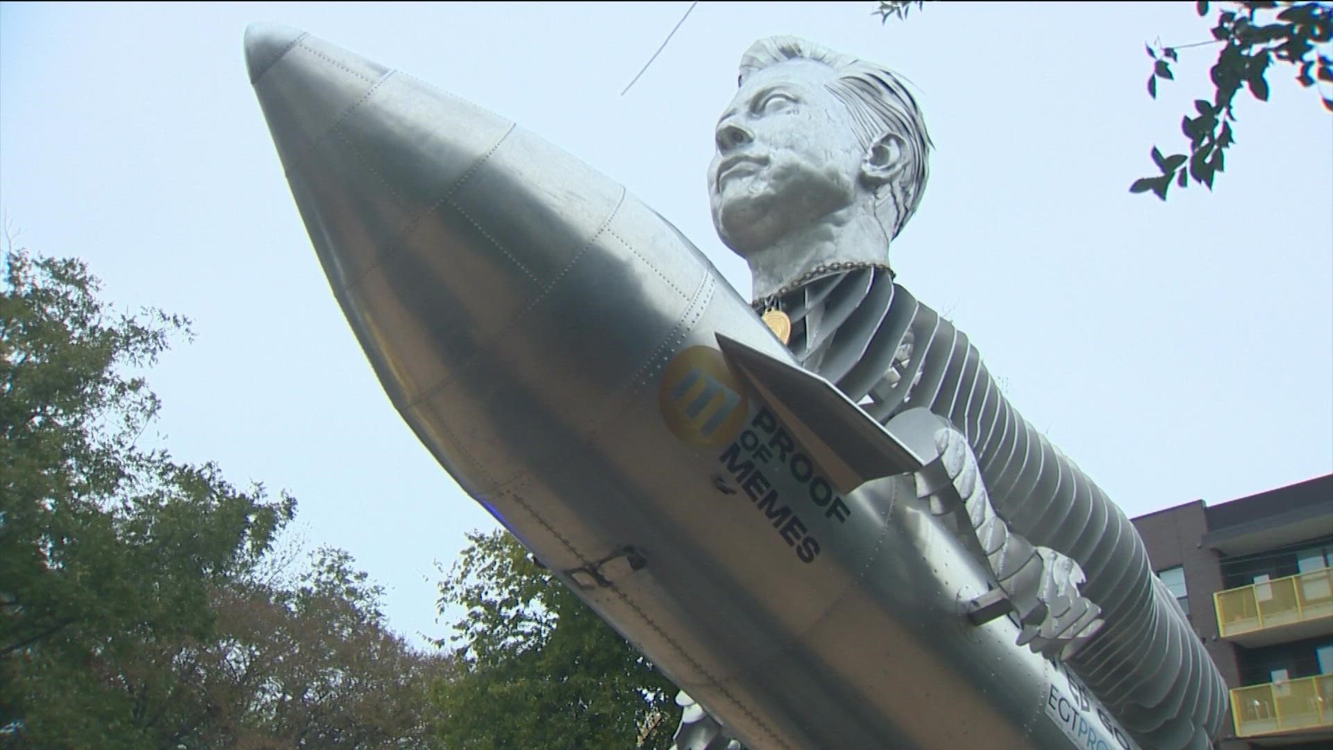 Group in Austin to deliver giant Elon Musk sculpture to Tesla ... Group in Austin to deliver giant Elon Musk sculpture to Tesla ...