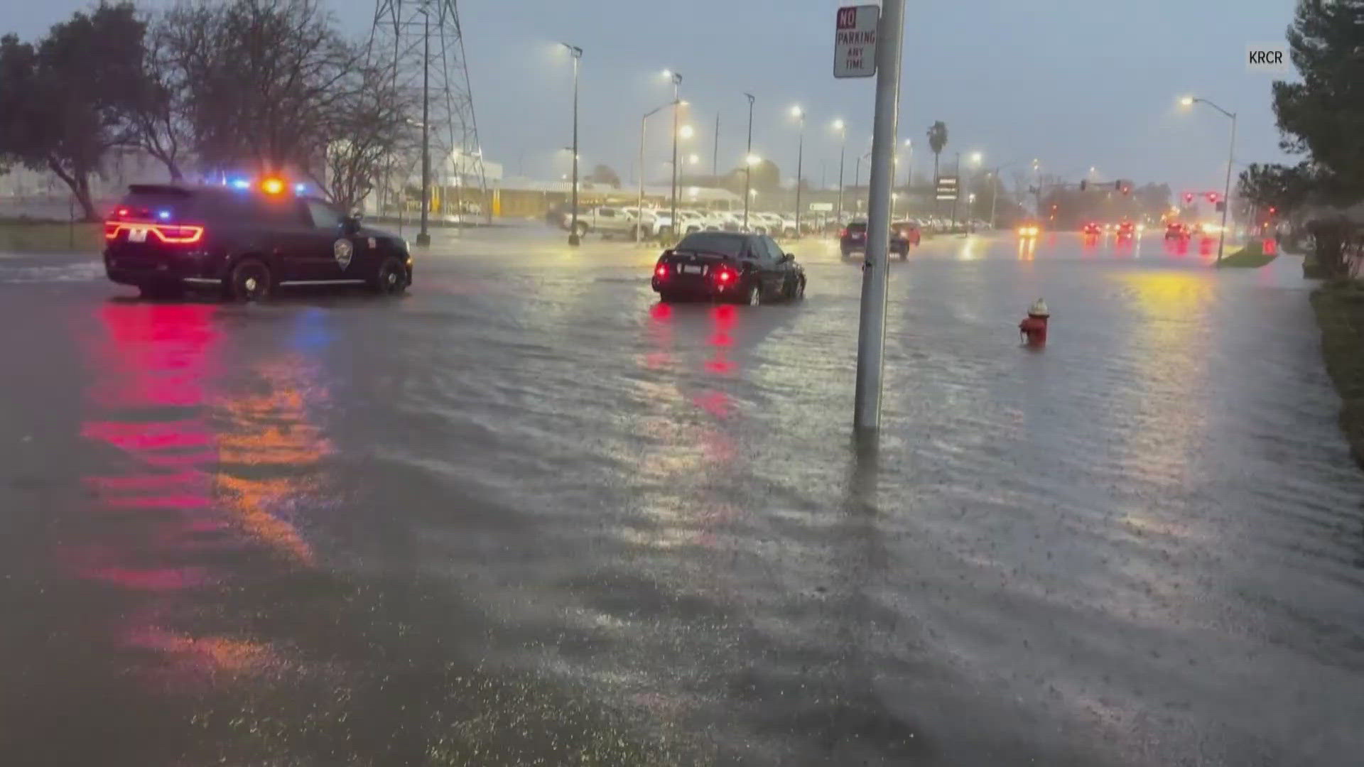 Flash flooding in northern California leads to soaked roads, water ...