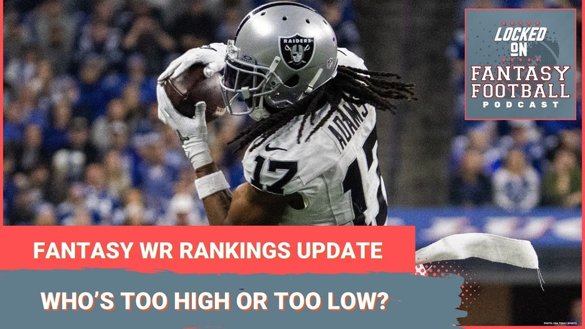 Fantasy football WR rankings update: Who's rated too high or too low ...