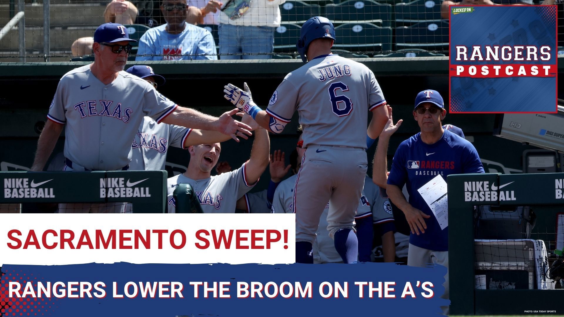 The Rangers lowered the broom to complete the weekend sweep of the A's ...