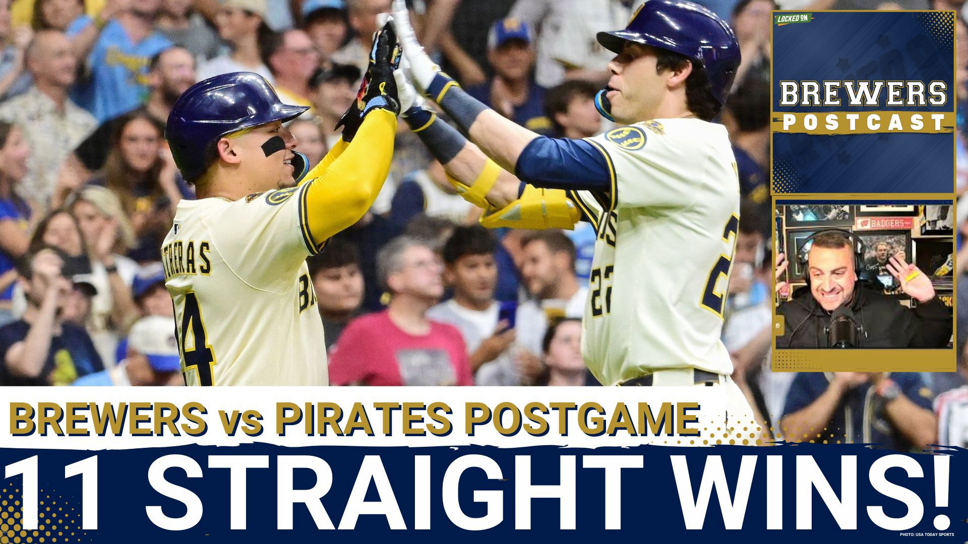 BREWERS POSTCAST: Brewers Win 11th Straight! | Peralta DOMINATES in 14 ...