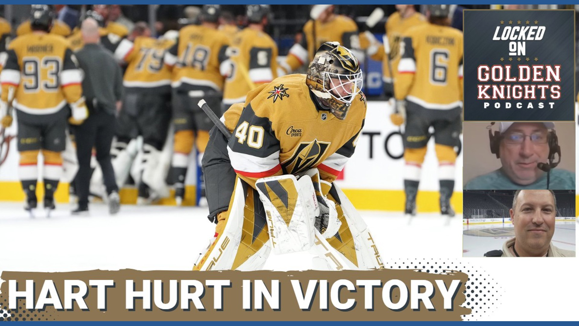 Vegas Golden Knights RALLY Past Blue Jackets as Carter Hart Goes Down ...