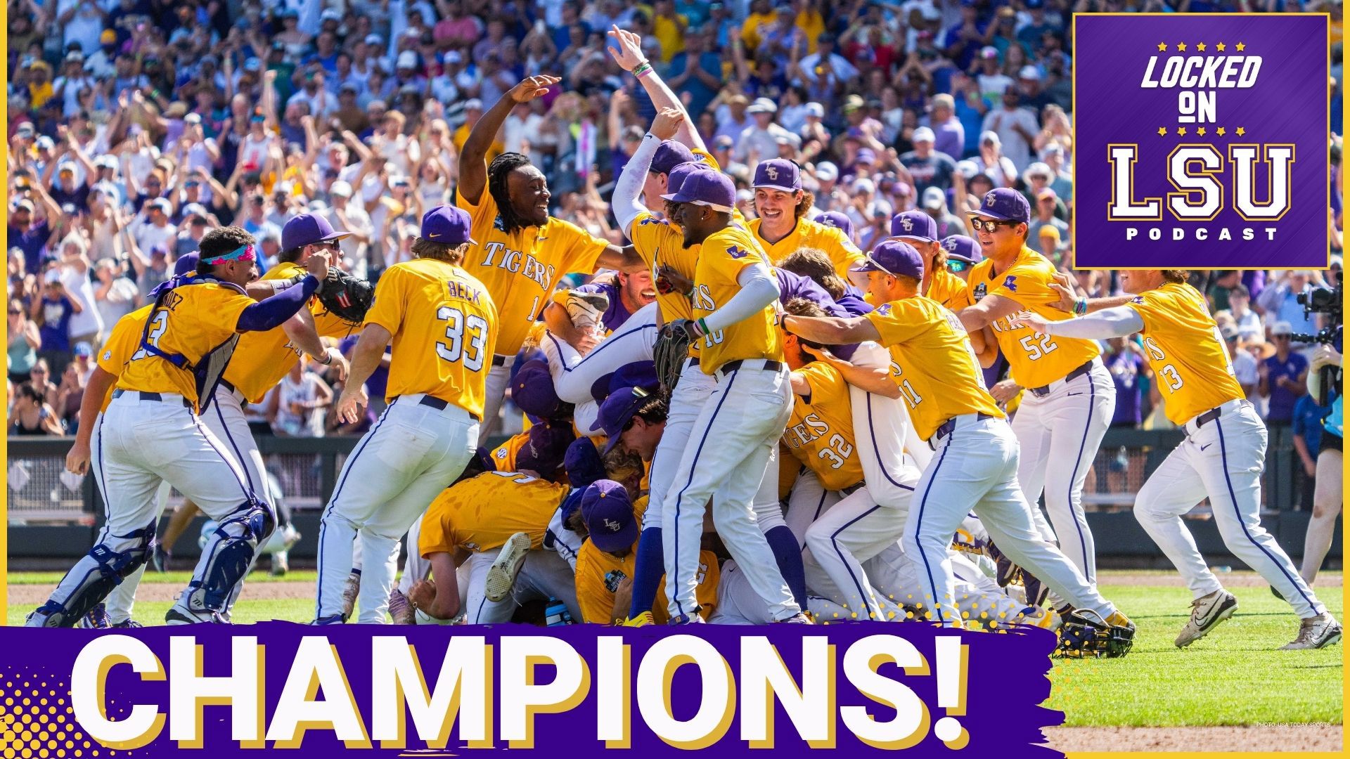 NATIONAL CHAMPIONS! LSU Beats Coastal Carolina To Win The CWS Title ...