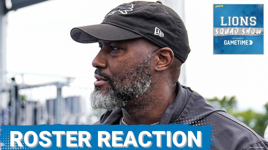 LIONS SQUAD SHOW: ROSTER REACTION! Detroit Lions 53-Man Roster + Lions ...