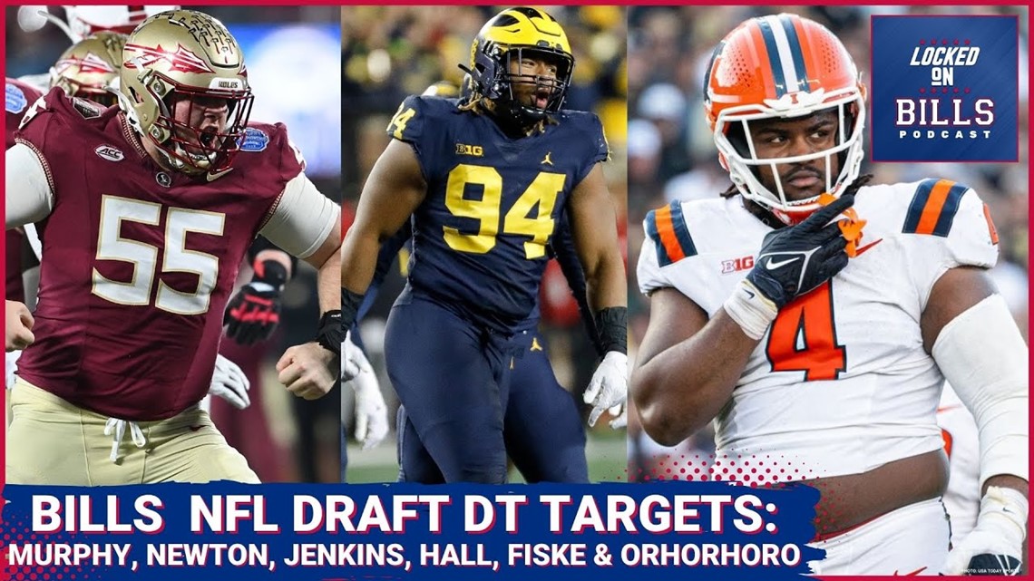 Buffalo Bills NFL Draft DT Targets. Johnny Newton, Kris Jenkins, Braden ...