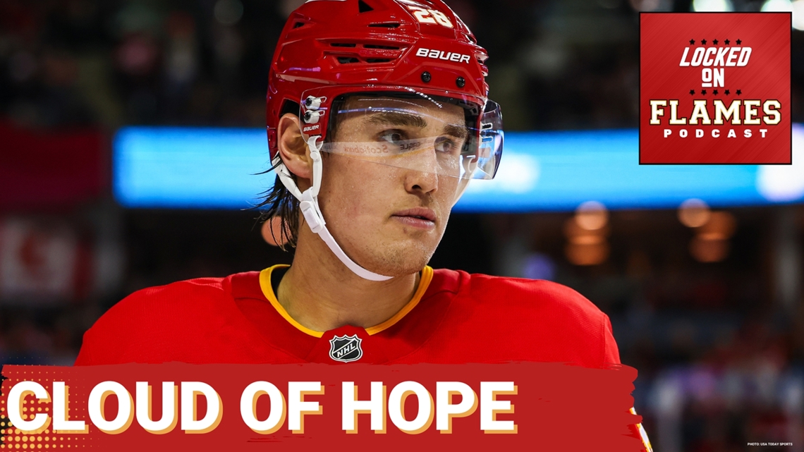 CLOUDY: Zach Whitecloud DEBUTS for Calgary Flames in loss to New Jersey ...
