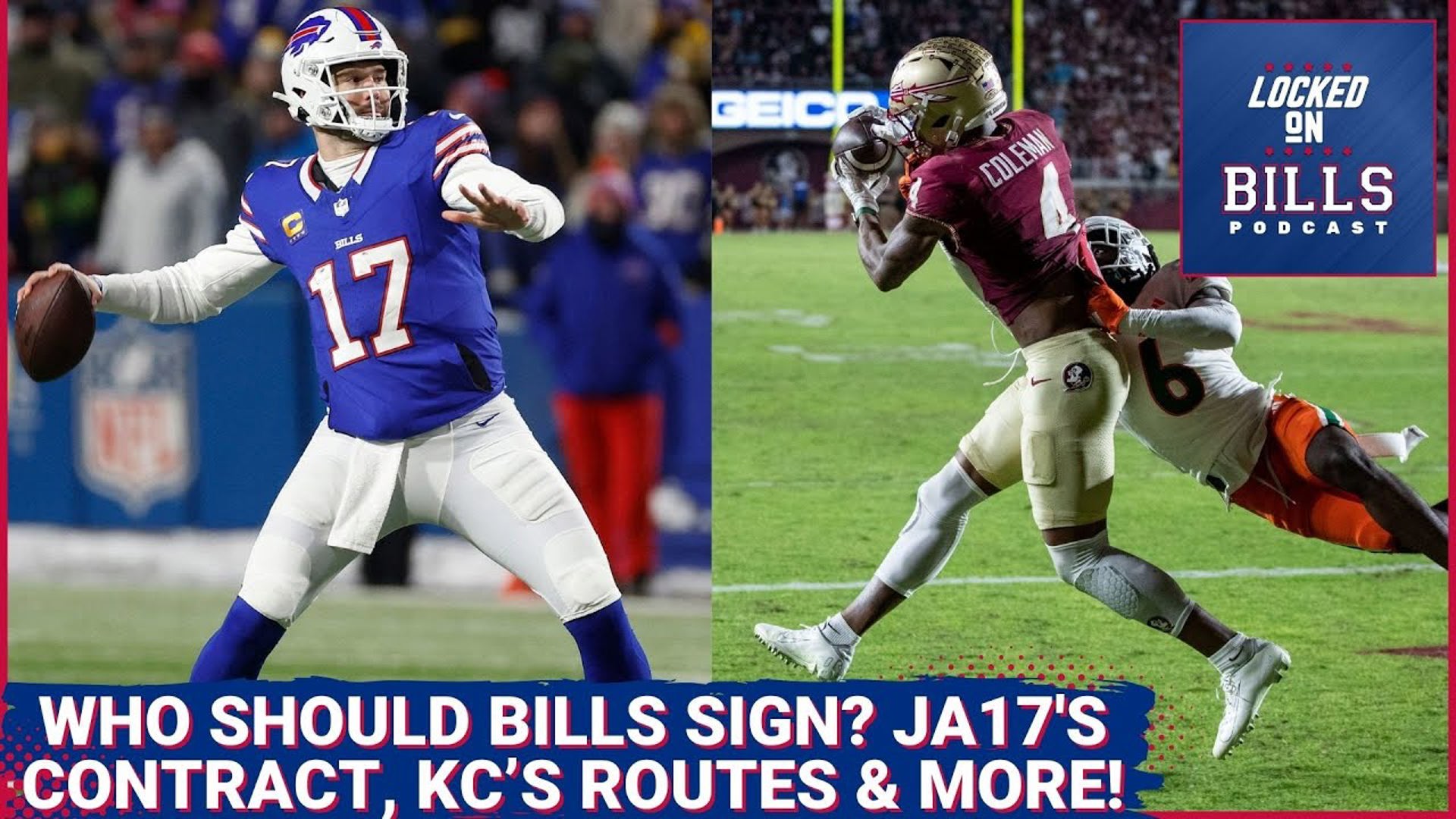 Which Free Agent should Buffalo Bills sign? Josh Allen’s contract, Keon ...