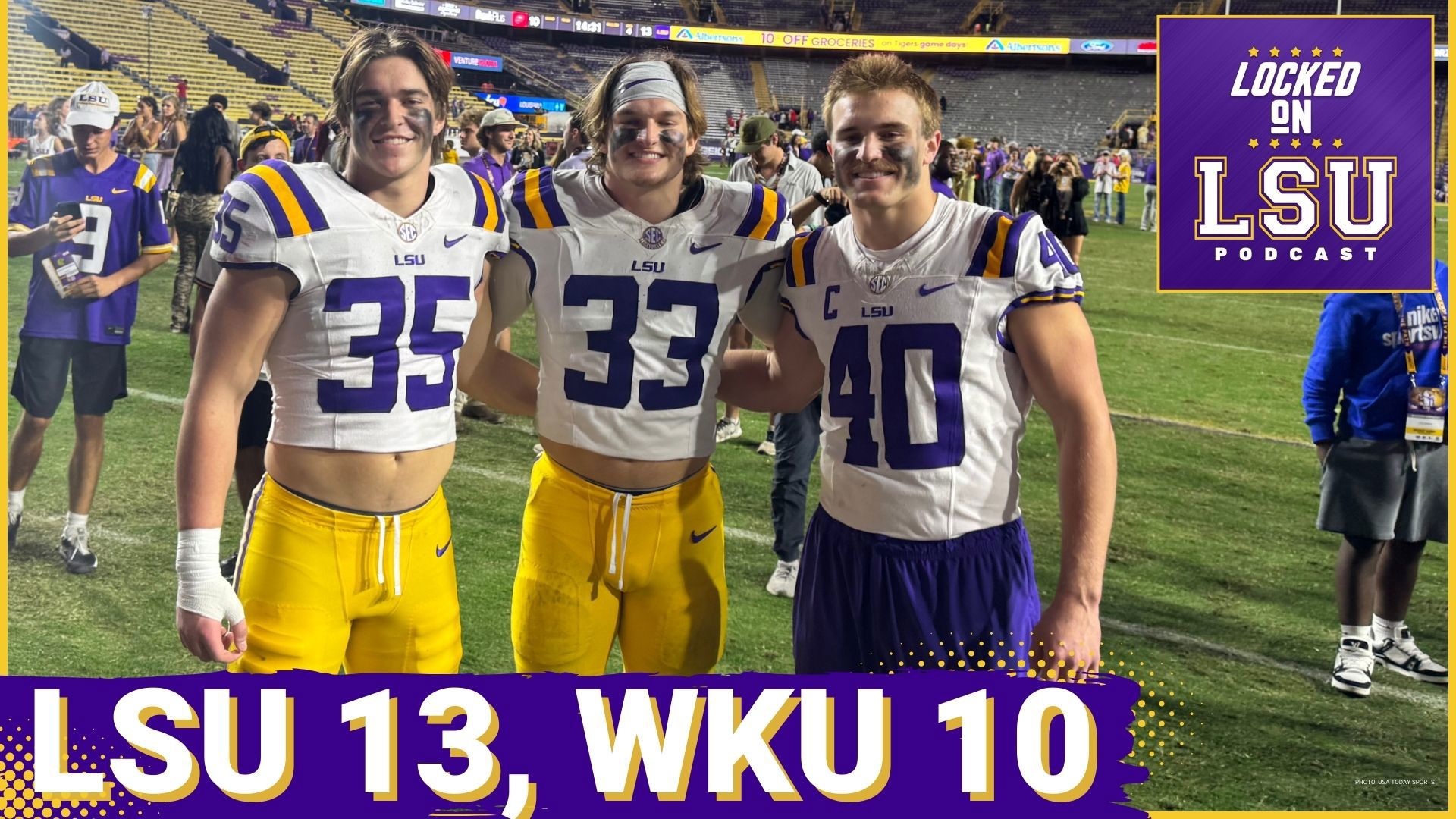 HISTORY! Weeks Brothers Make LSU History in Ugly 13-10 Win vs WKU ...