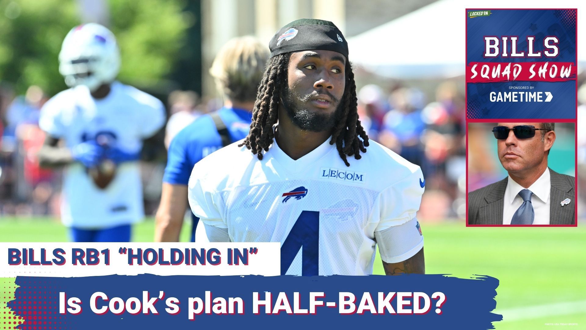 BILLS SQUAD SHOW: James Cook "hold-in" begins. Bills RB in STANDOFF ...
