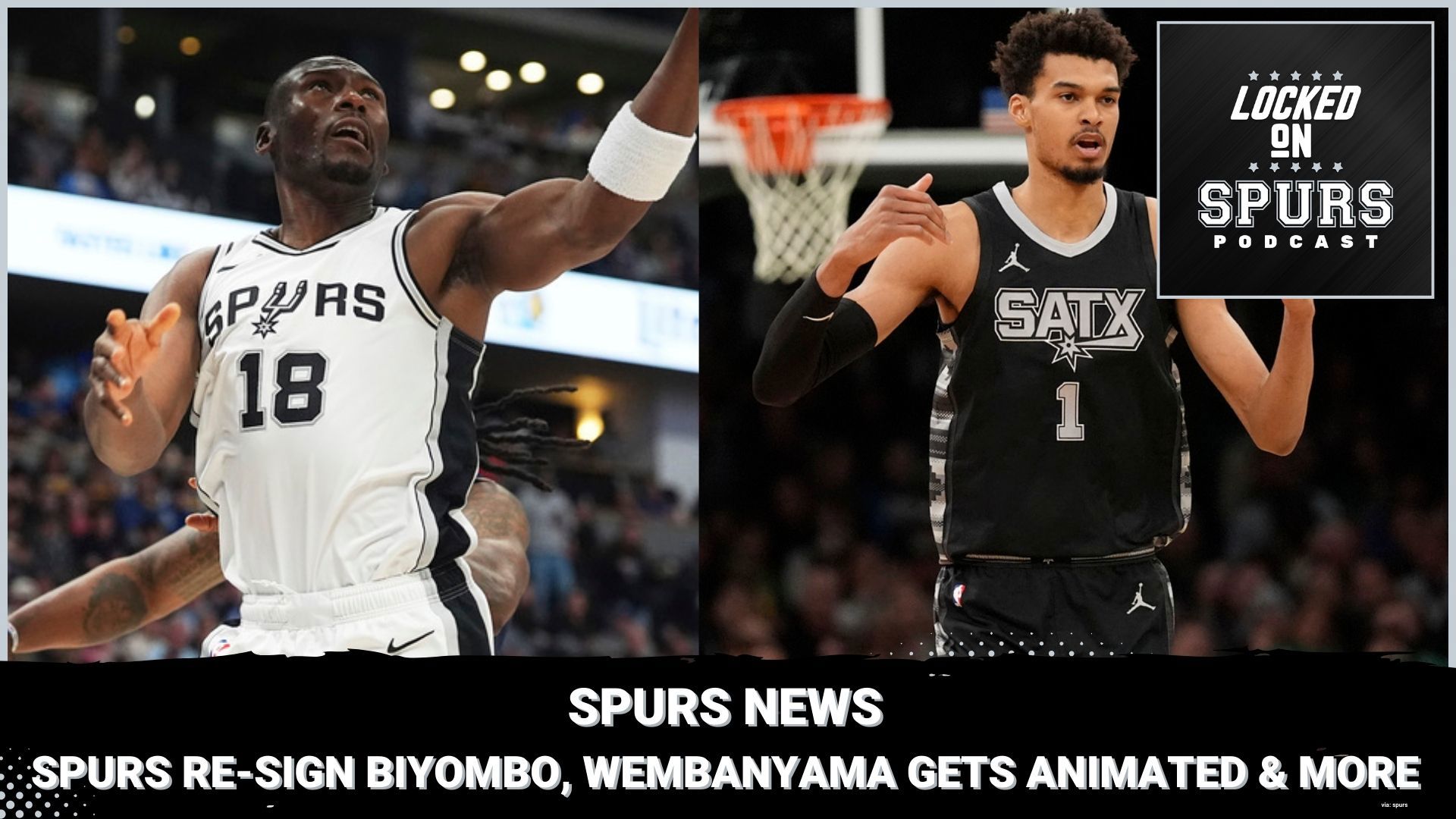 Spurs news: Team re-signs Biyombo, Wembanyama gets animated & more | Locked On Spurs ...