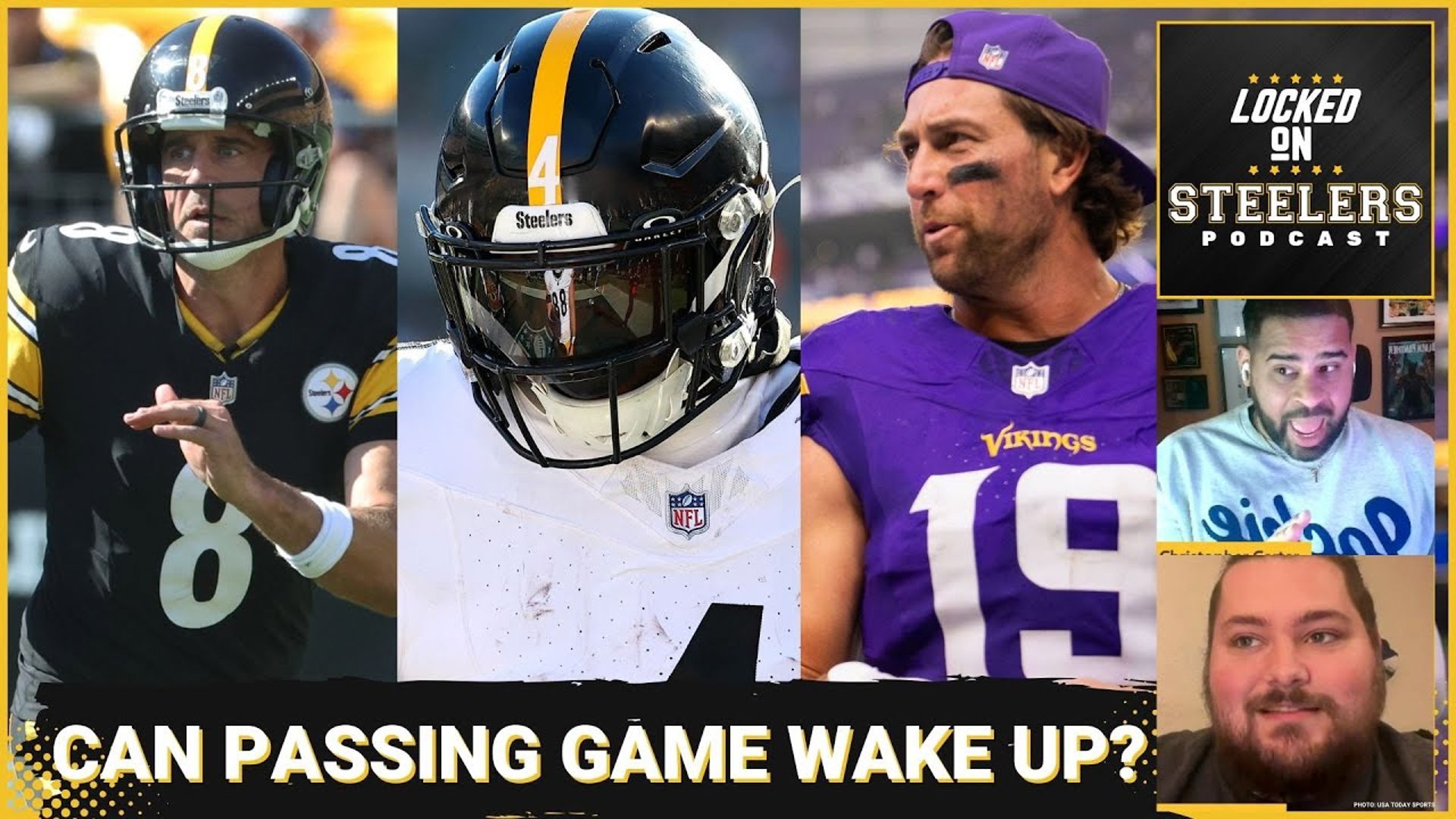 Steelers, Aaron Rodgers Able to Wake Up Pass Game? Adam Thielen's Impact | Pass to Set Up the ...