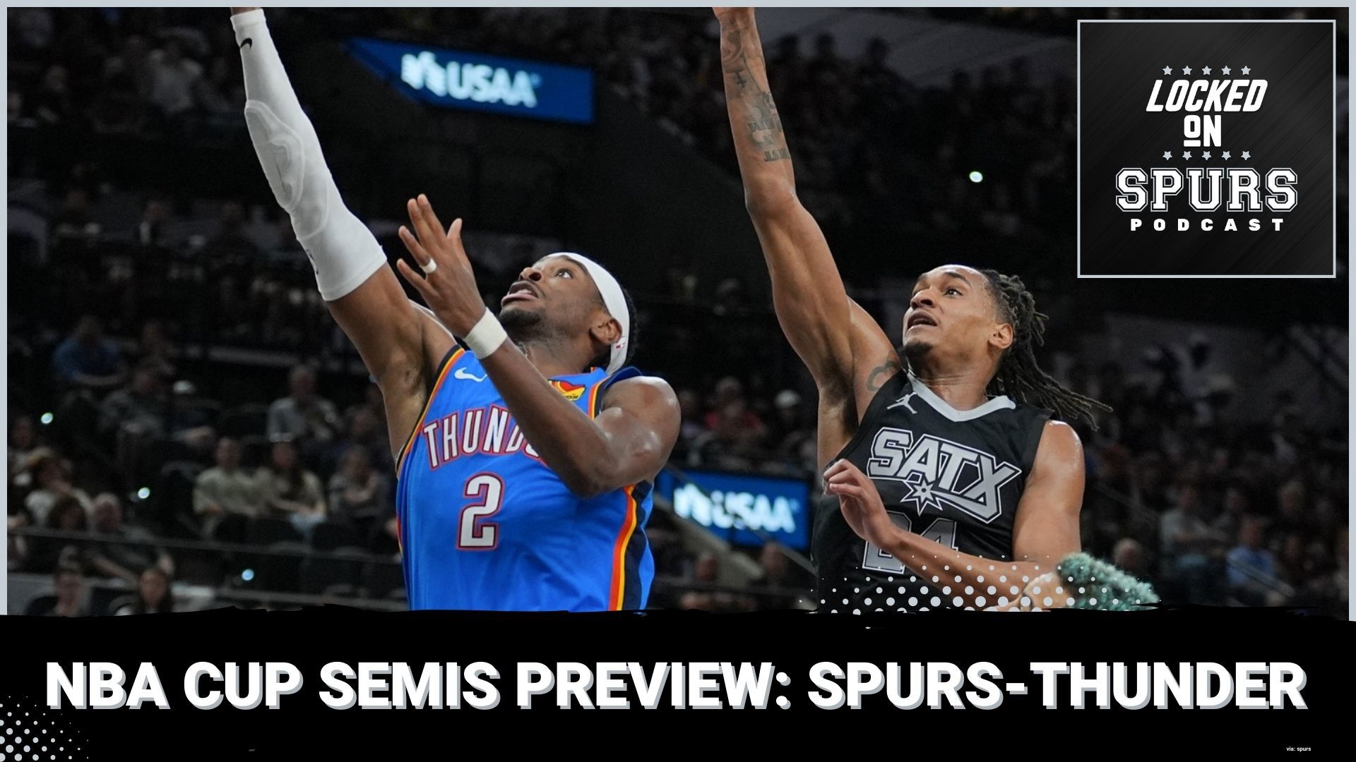 NBA Cup Semifinals preview: Spurs vs. Thunder | Locked On Spurs | wqad.com