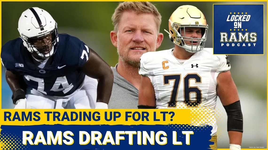 Rams Trading up For LT? Joe Alt, Olu Fashanu, Les Snead, McVay Answer ...
