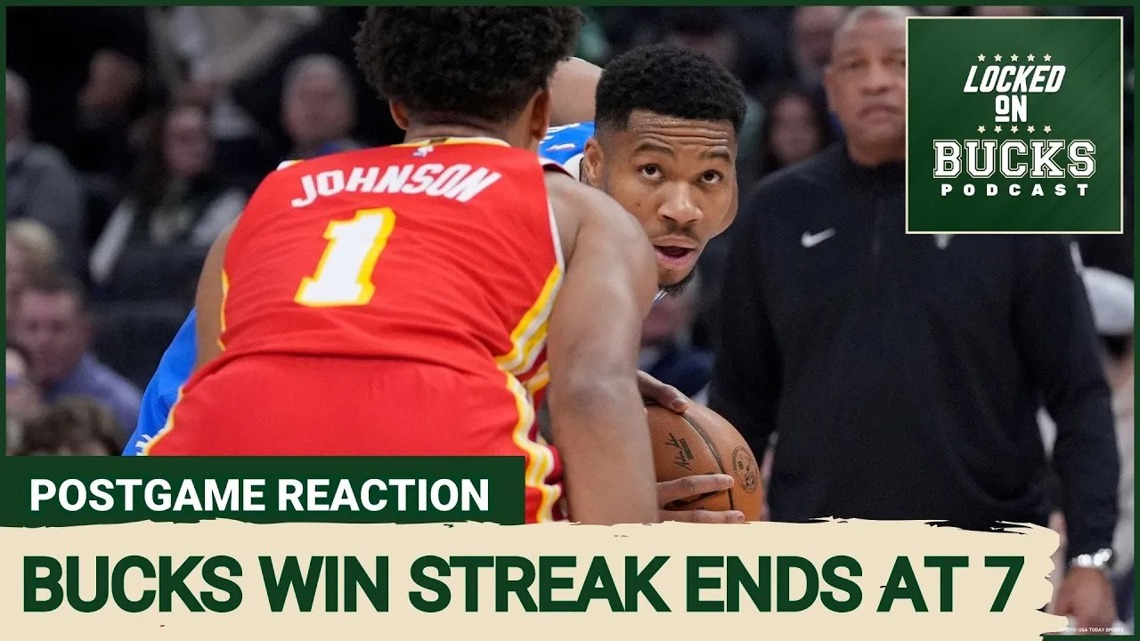 Milwaukee Bucks seven-game win streak comes to an end after a 119-104 ...
