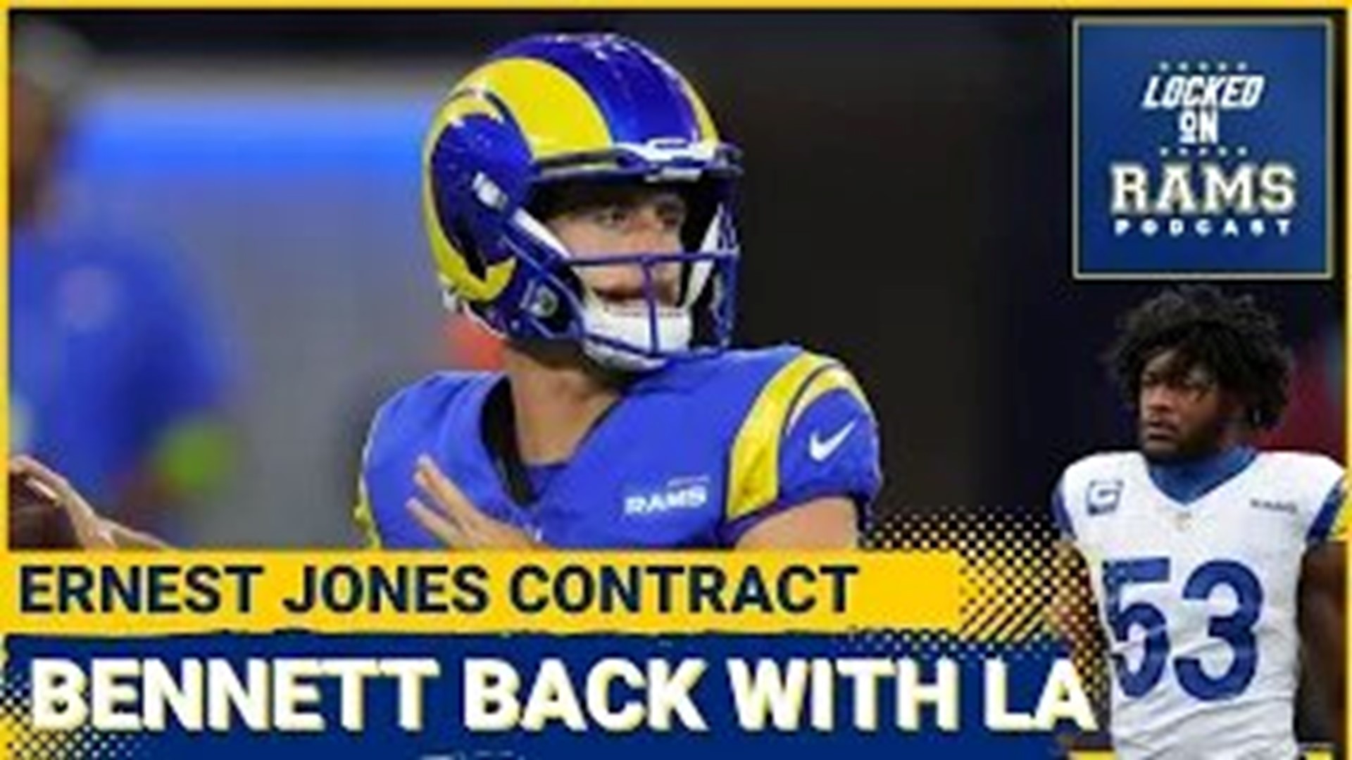 Rams Keeping Stetson Bennett, LA Not Extending Ernest Jones, Rams Draft ...