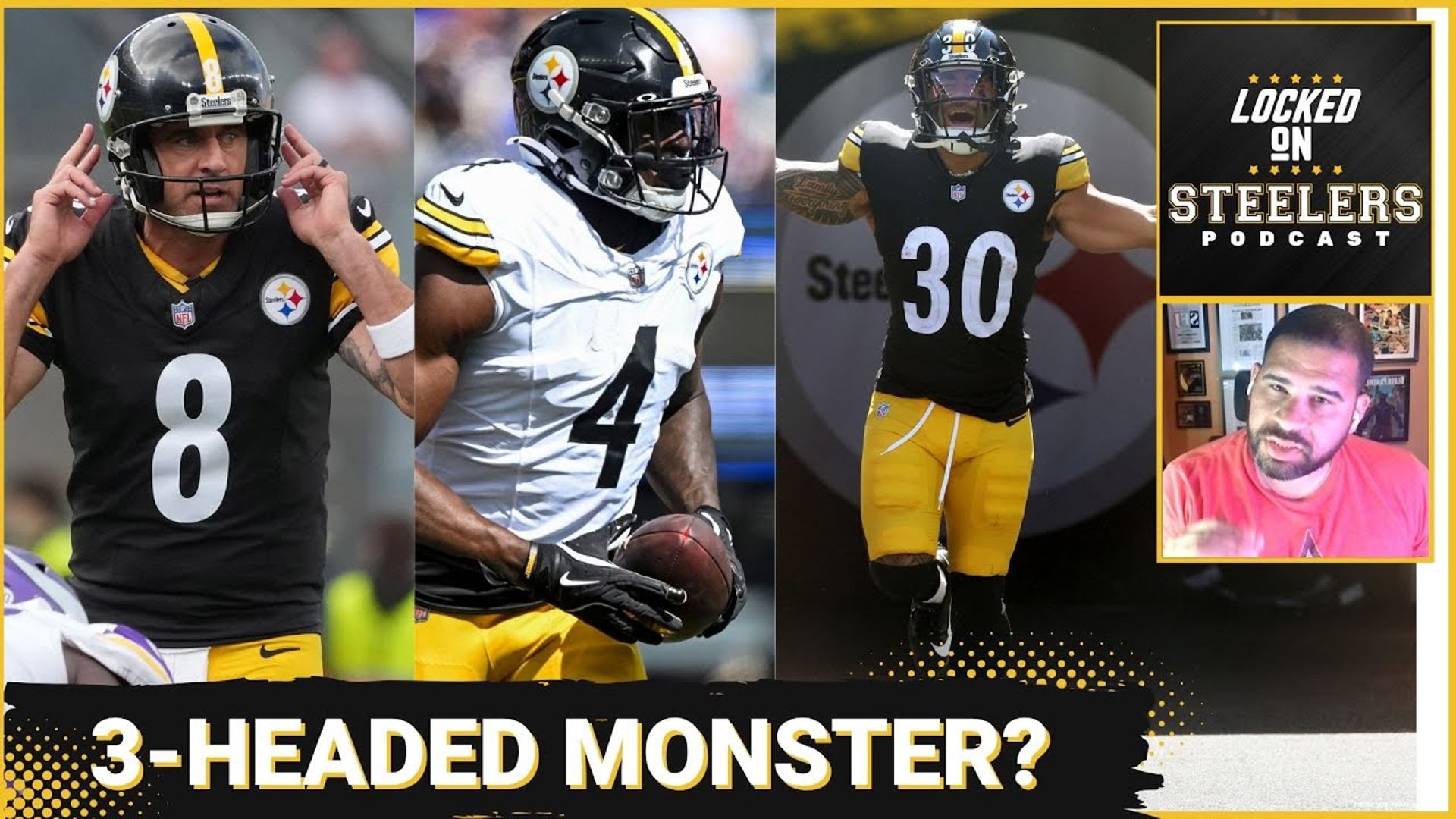 Steelers' Aaron Rodgers, DK Metcalf Forming 3-Headed Monster w/Run Game? Not Moving TJ Watt is ...