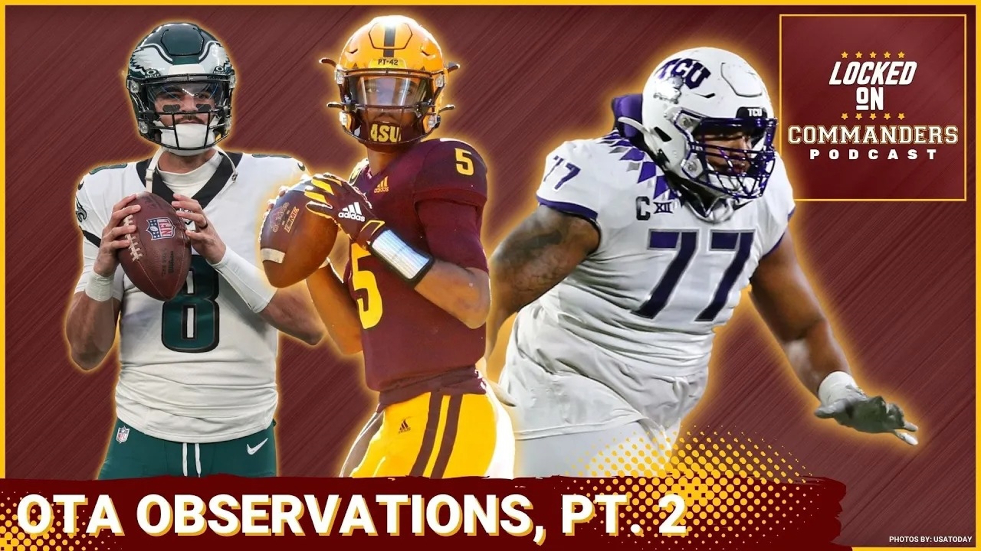 Washington Commanders OTA Practice Observations | Jayden Daniels Drops ...