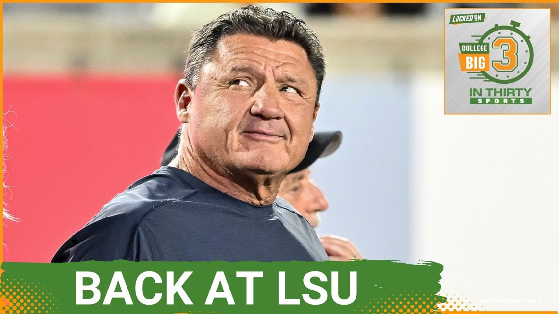 Ed Orgeron BACK AT LSU On Lane Kiffin's Staff | The Big 3 in 30 College ...