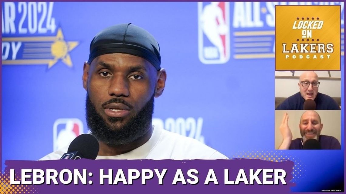 LeBron James Says He's Happy With the Lakers, Hopes He Finishes His ...