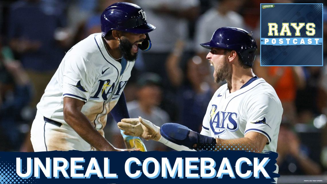 RAYS POSTCAST: The Tampa Bay Rays MAKE HISTORY as they COMEBACK to beat ...