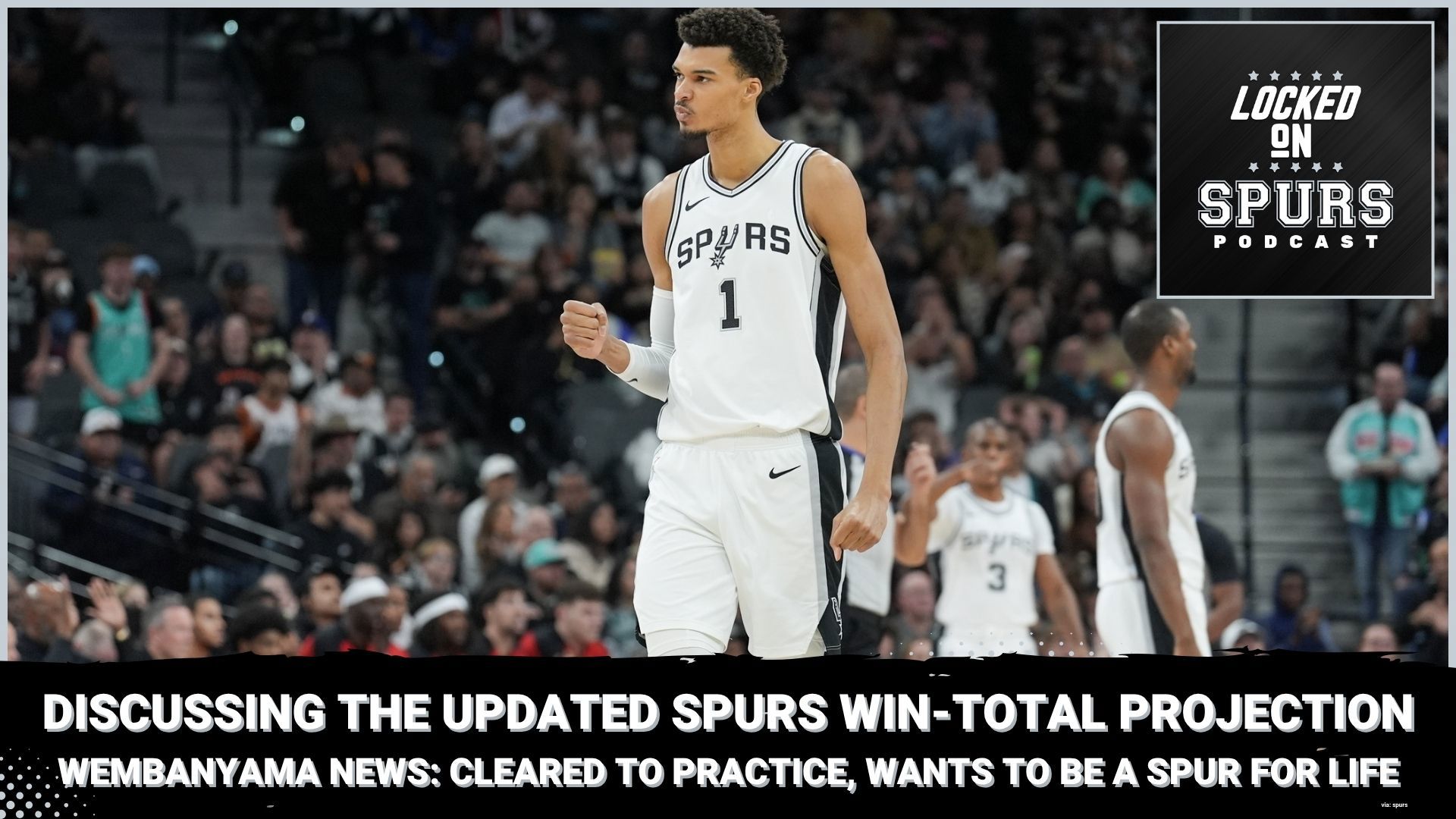 Discussing the updated Spurs win-total projection; Victor Wembanyama ...