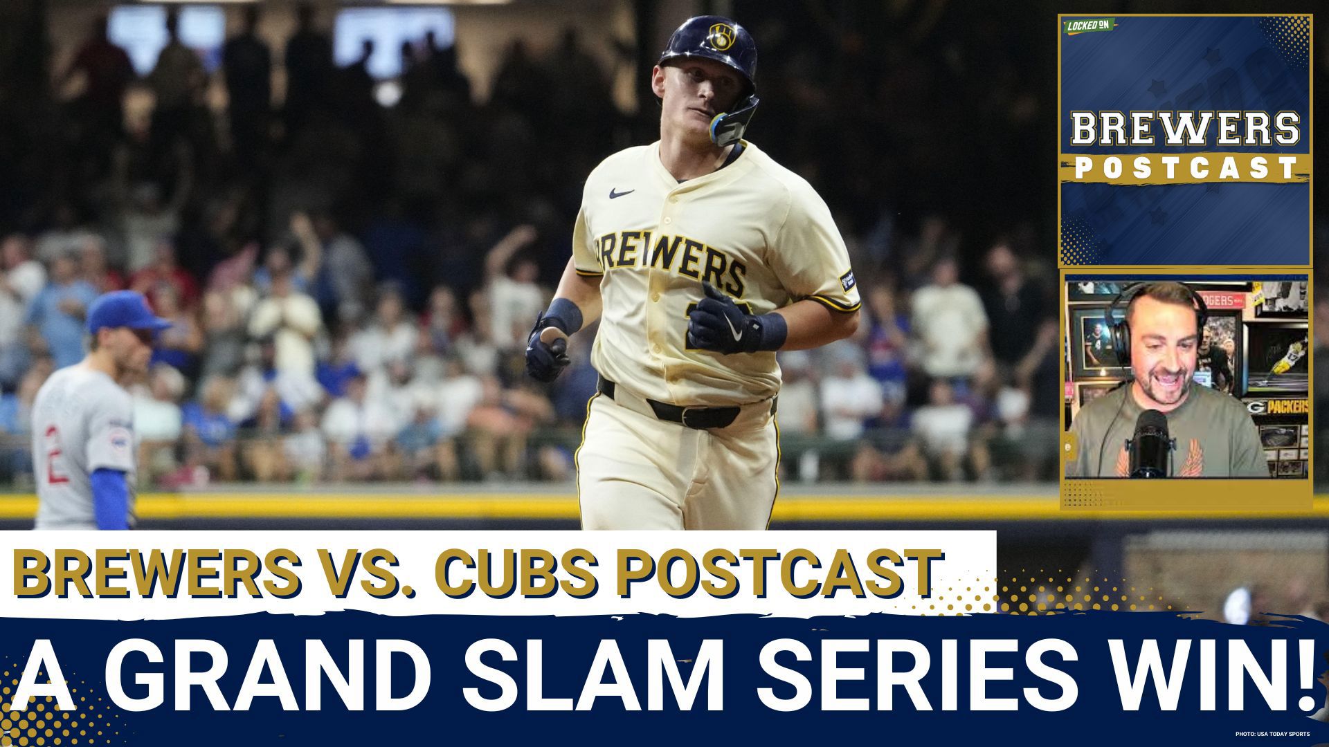 BREWERS POSTCAST: Andrew Vaughn's Grand Slam Powers Brewers Past Cubs ...