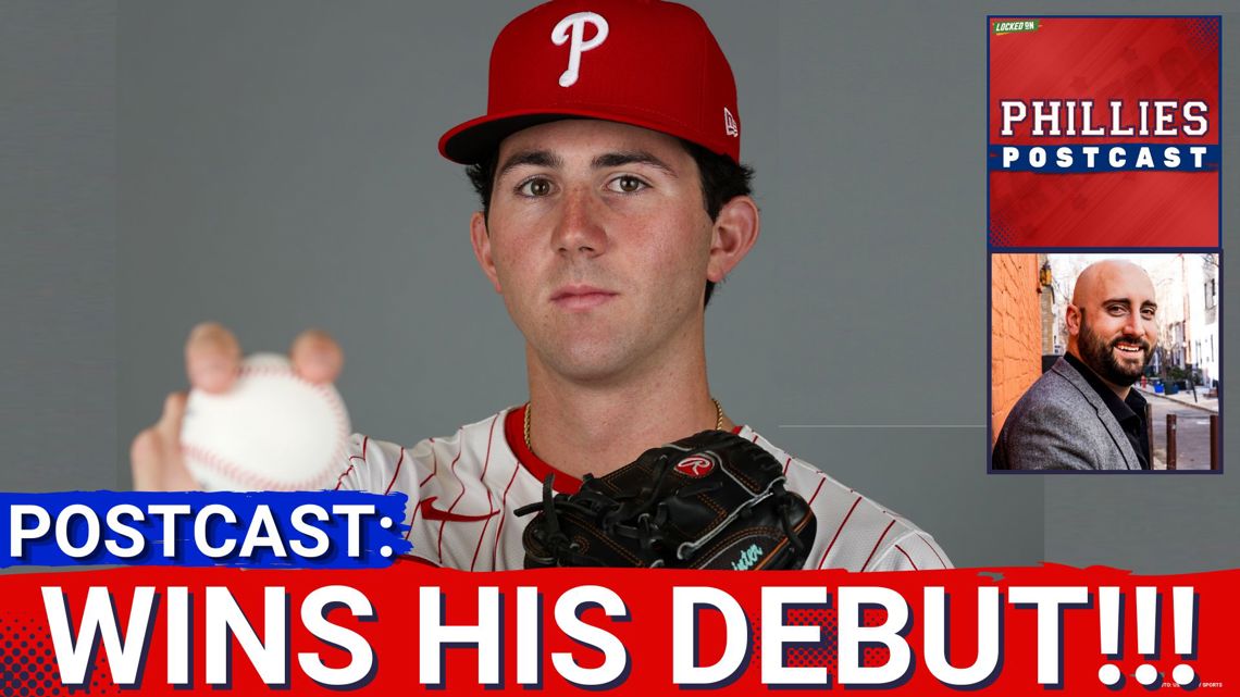 PHILLIES POSTCAST: Andrew Painter WINS his LONG-AWAITED MLB Debut vs ...