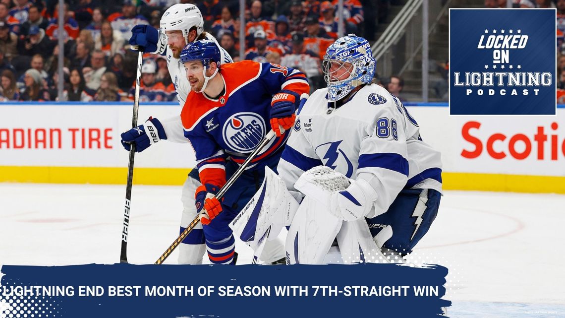 Lightning Finish Their Best Month of the Season With Seventh-Straight ...