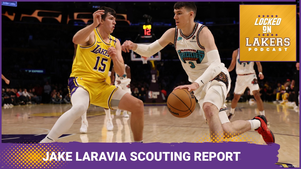 JAKE LARAVIA SCOUTING REPORT! How will LaRavia FIT WITH THE LAKERS ...