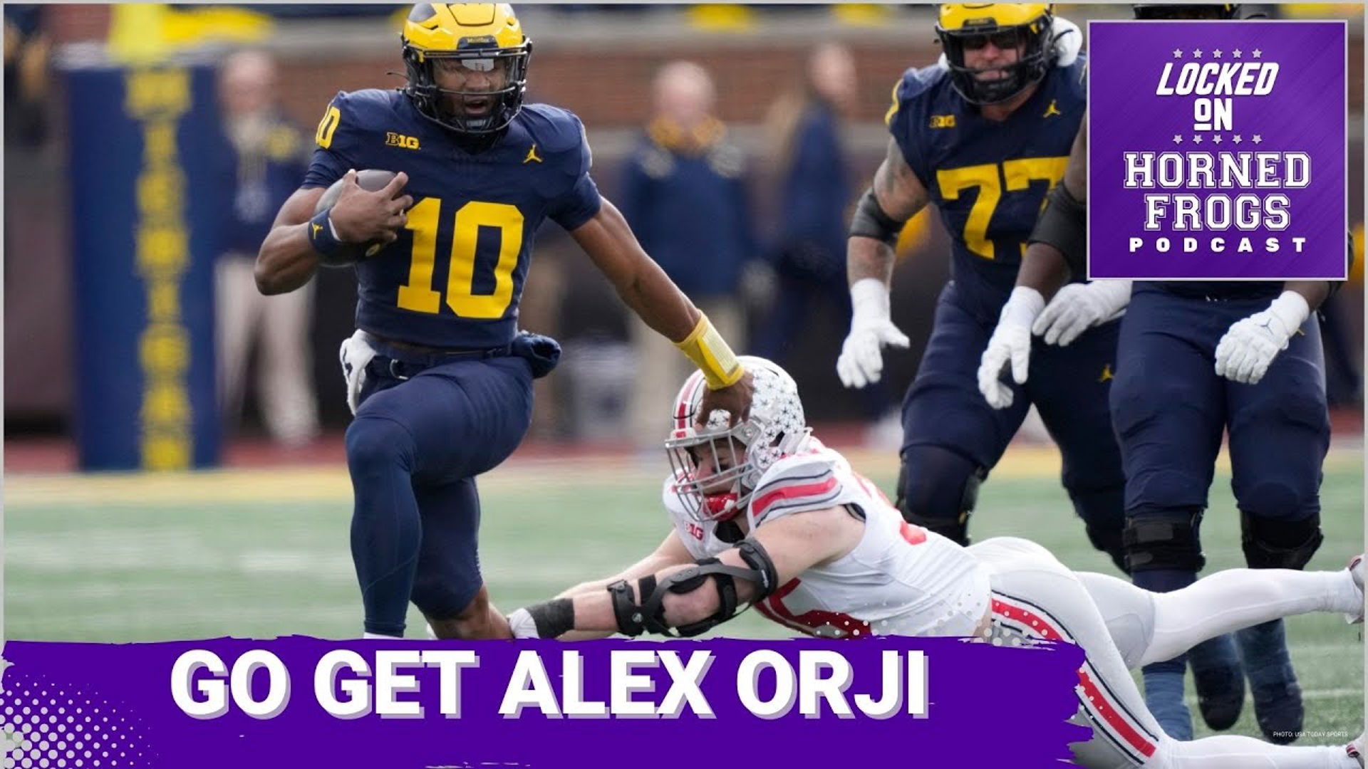 TCU needs to go get Michigan QB Alex Orji in the transfer portal to run the Savion Williams ...