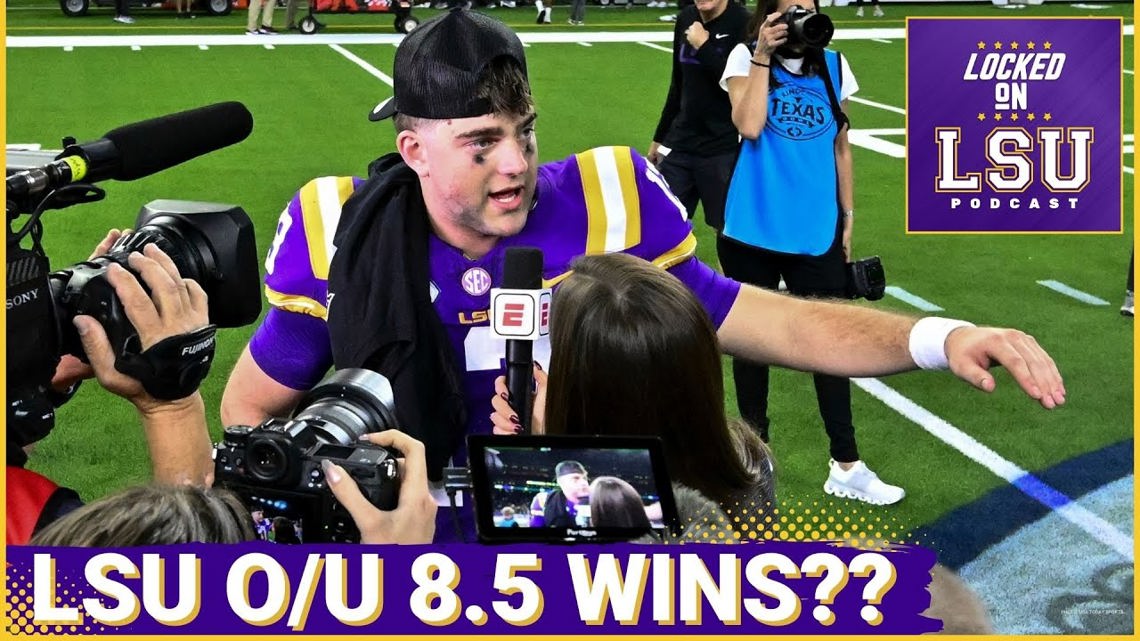 LSU's CRAZY LOW 2025 Win Total! | Nussmeier Soaring Up Heisman Boards ...