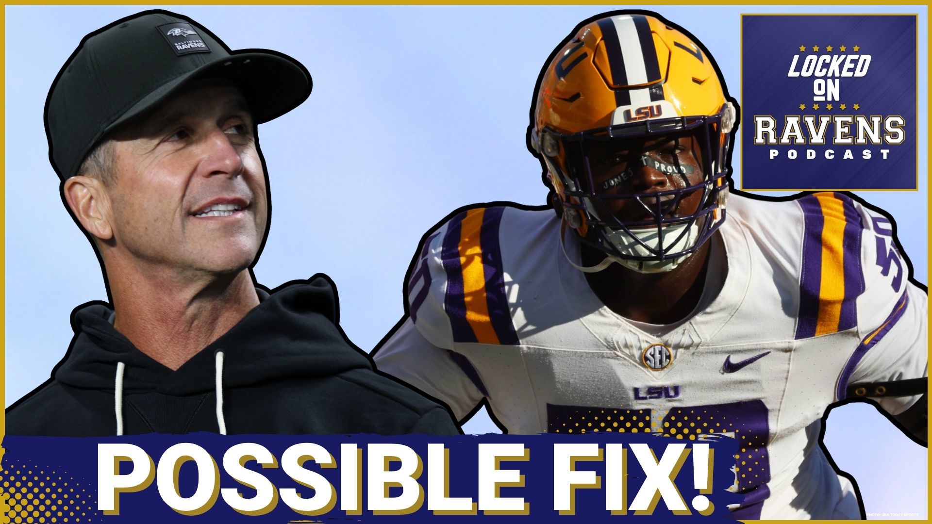 John Harbaugh REVEALS update on possible HUGE OL fix, Tyler Linderbaum ...