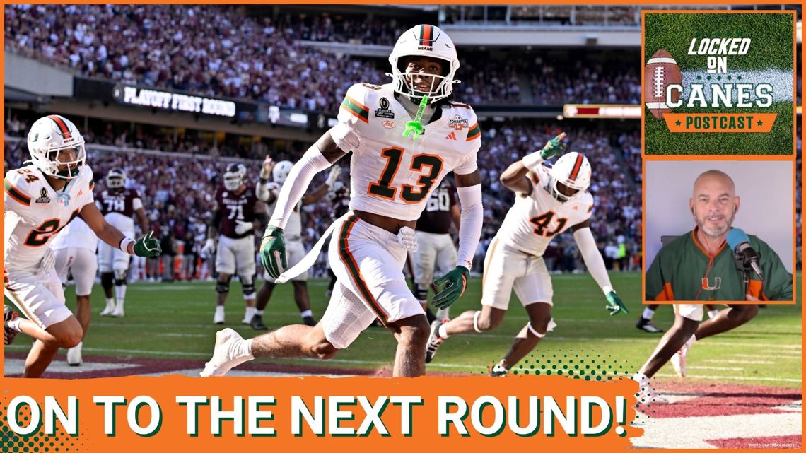 CANES POSTCAST: LATE TD + INT LIFT #10 MIAMI HURRICANES OVER TEXAS A&M ...