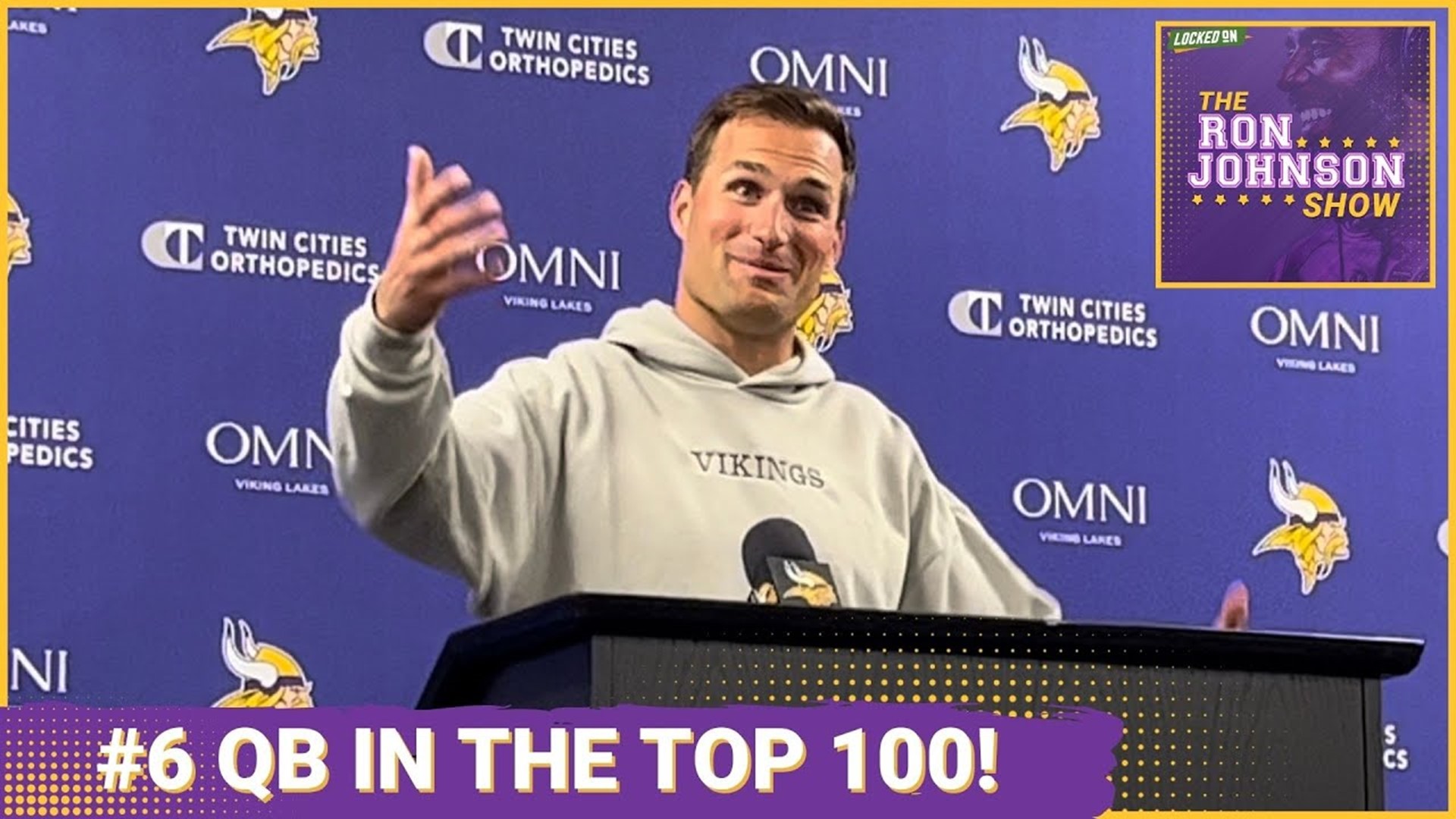 Kirk Cousins Voted the NUMBER 6 QB By Fellow Players - The Ron Johnson ...