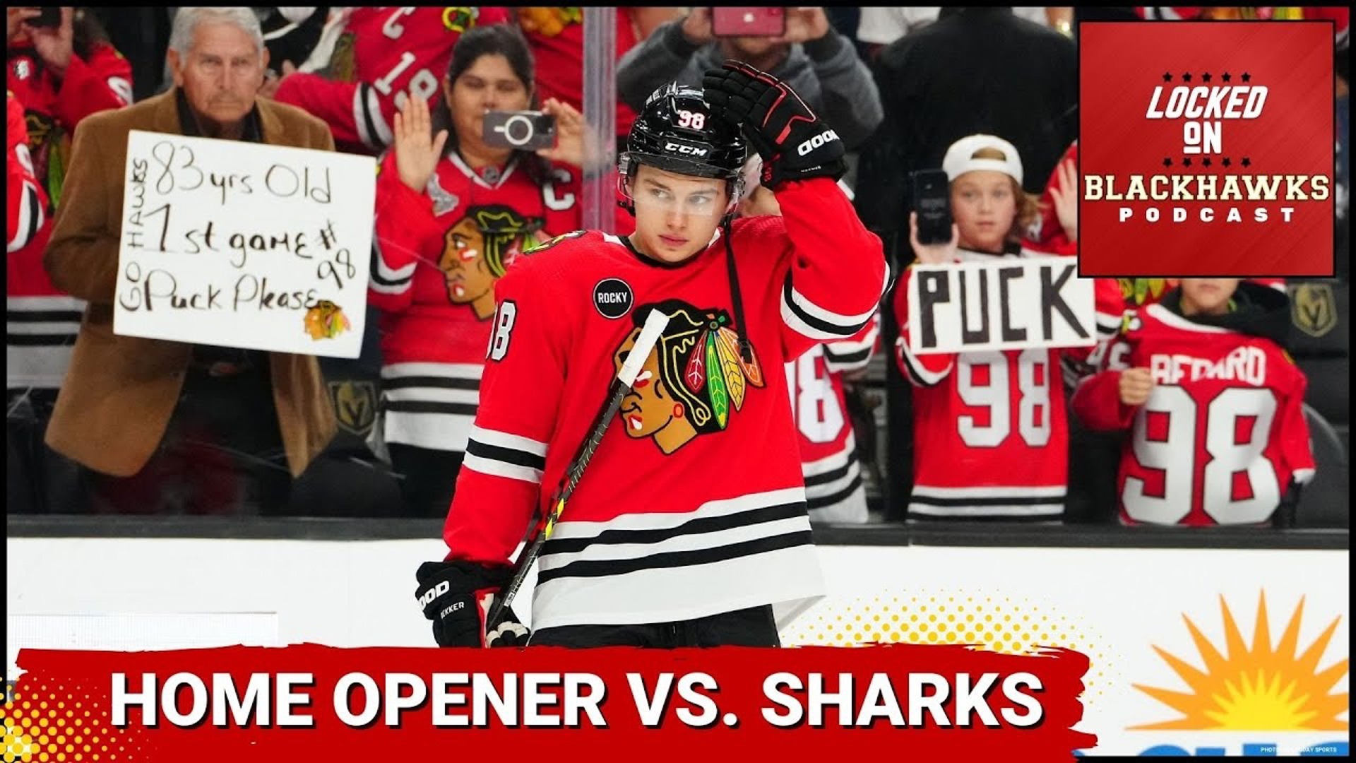 Chicago Blackhawks Home Opener vs. San Jose Sharks, + Does Lukas ...