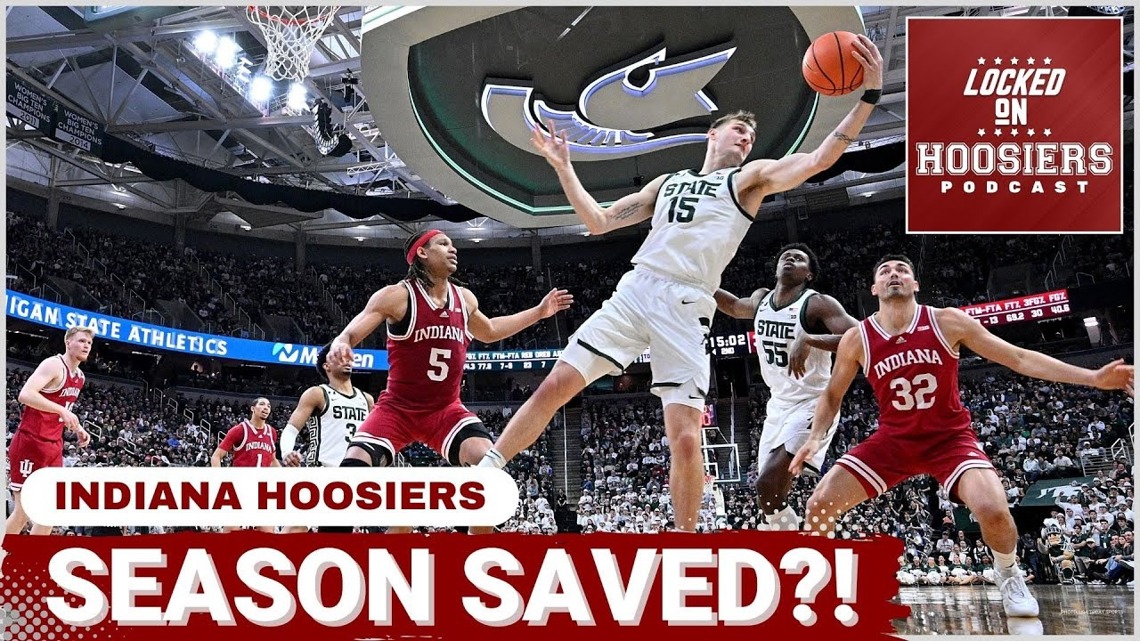 Indiana Basketball SAVES the season with UPSET win over Michigan State ...