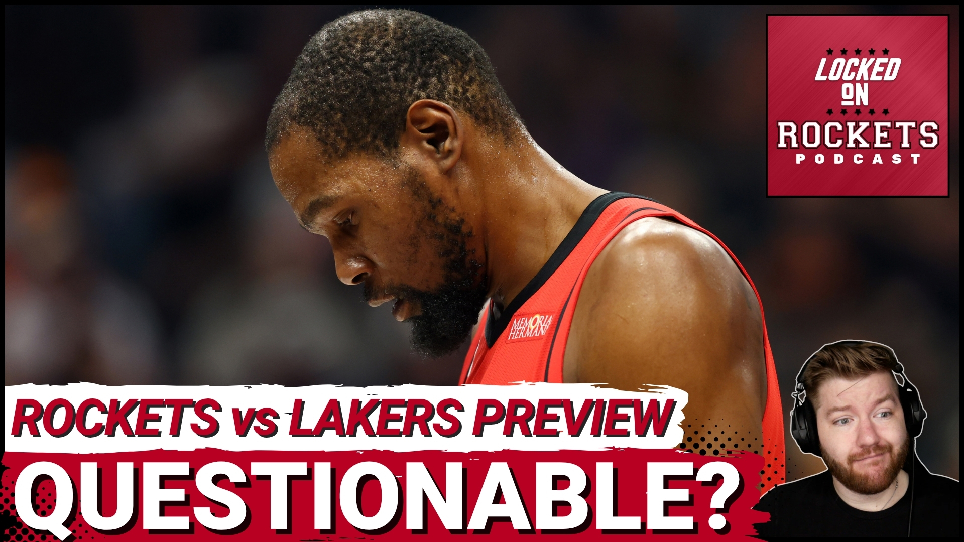 Kevin Durant QUESTIONABLE For Rockets Vs Lakers Game 1 | Can Houston ...