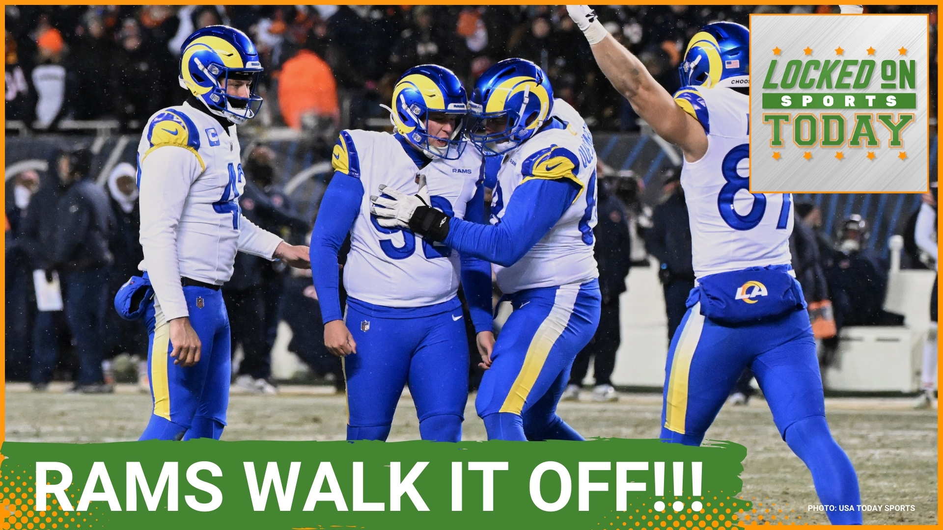 The Los Angeles Rams WALK OFF the Chicago Bears in Overtime | Locked On ...
