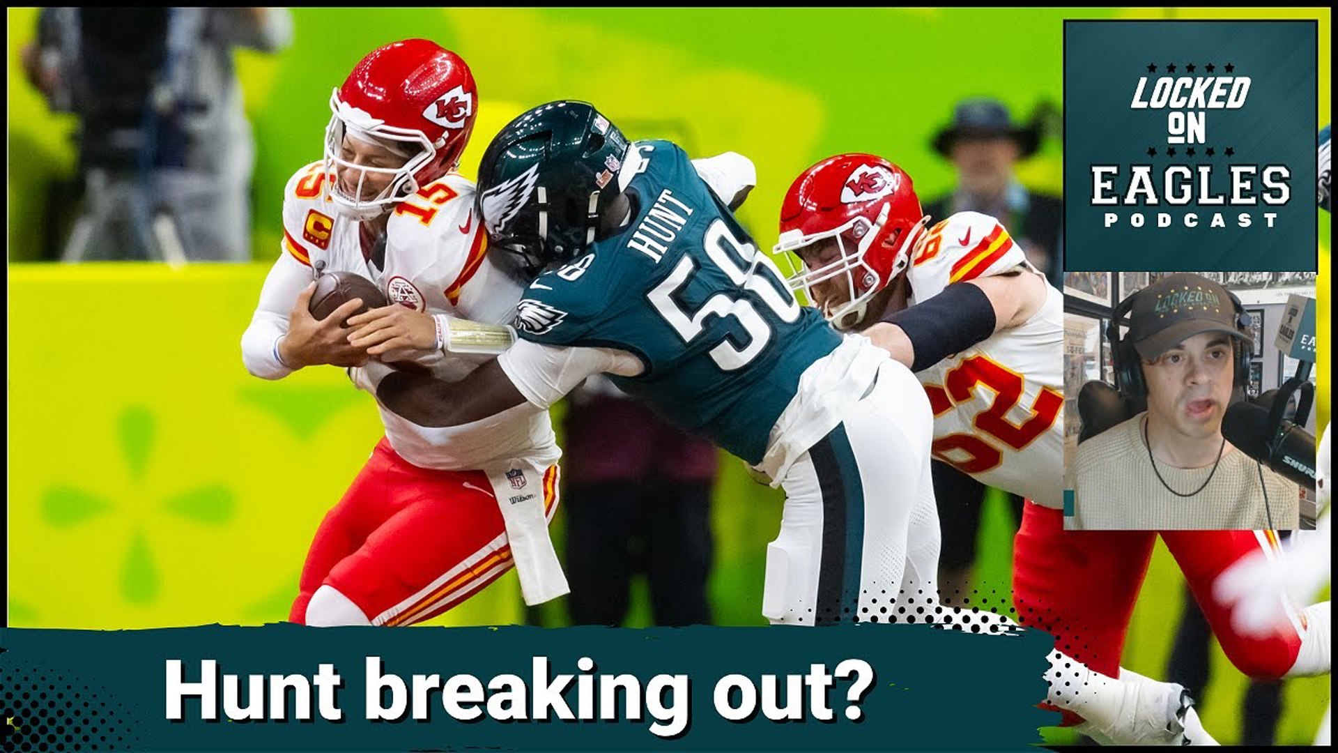 YEAR 2 BREAKOUT: Philadelphia Eagles EDGE Jalyx Hunt BECOMING A STAR in 2025 opposite Nolan ...