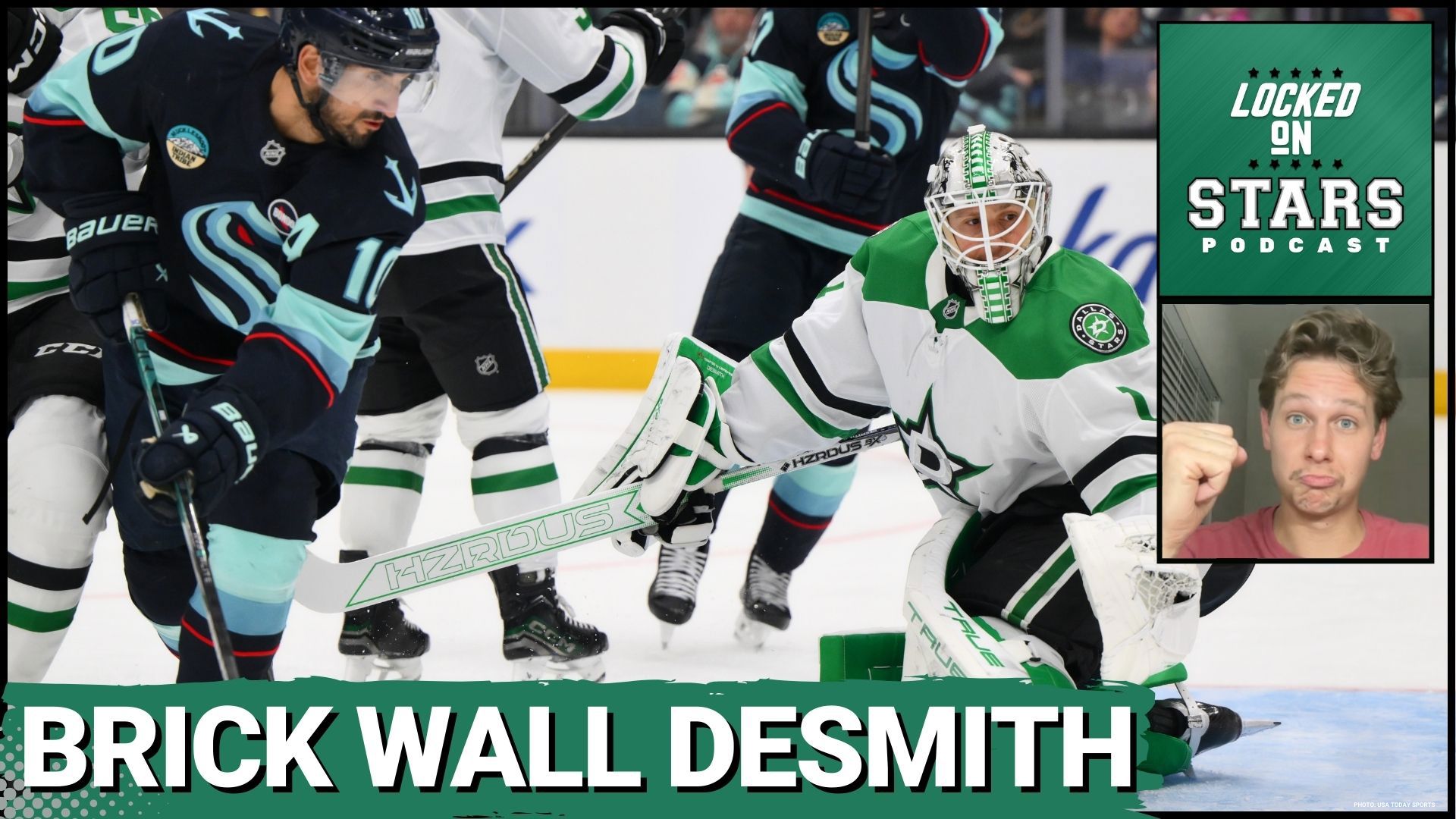 Casey DeSmith is a BRICK WALL in Stars 3-1 SWEEP of Kraken: Wyatt ...