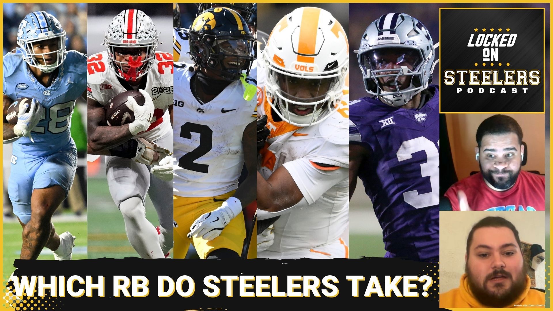 Steelers' Top NFL Draft RB Option Kaleb Johnson, Dylan Sampson, DJ Giddens or Ohio State RBs ...