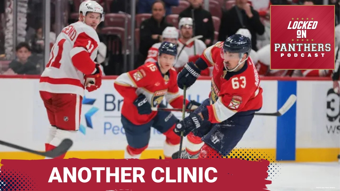 Another clinic for the Panthers as they avoid getting swept by Detroit ...
