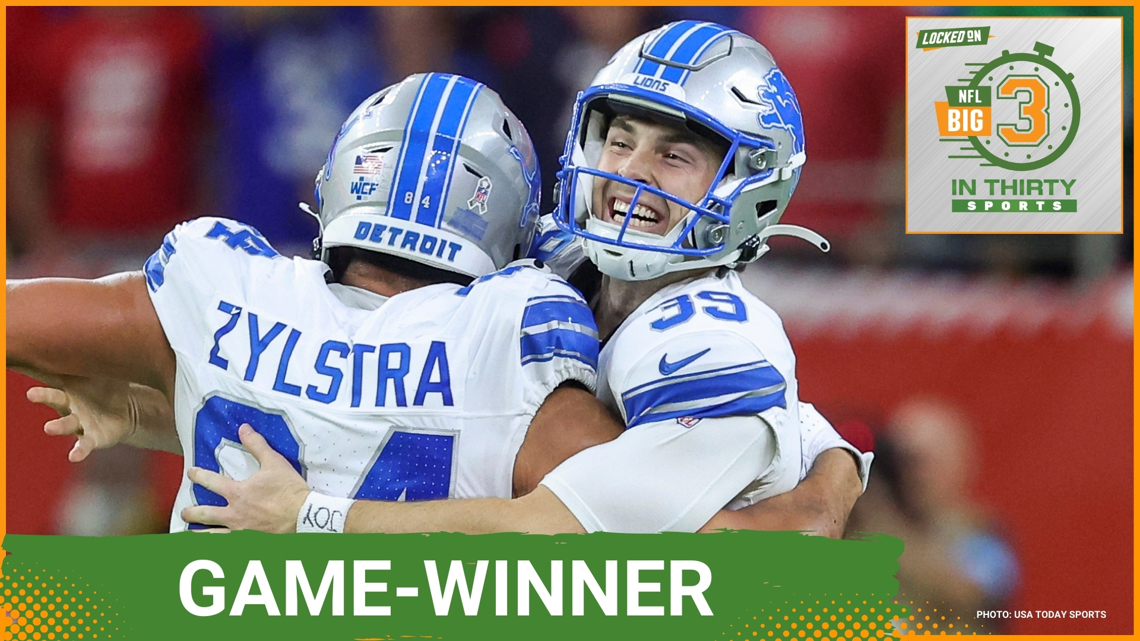 Last-Second Field Goal Lifts the Lions Over the Texans | The Big 3 in ...