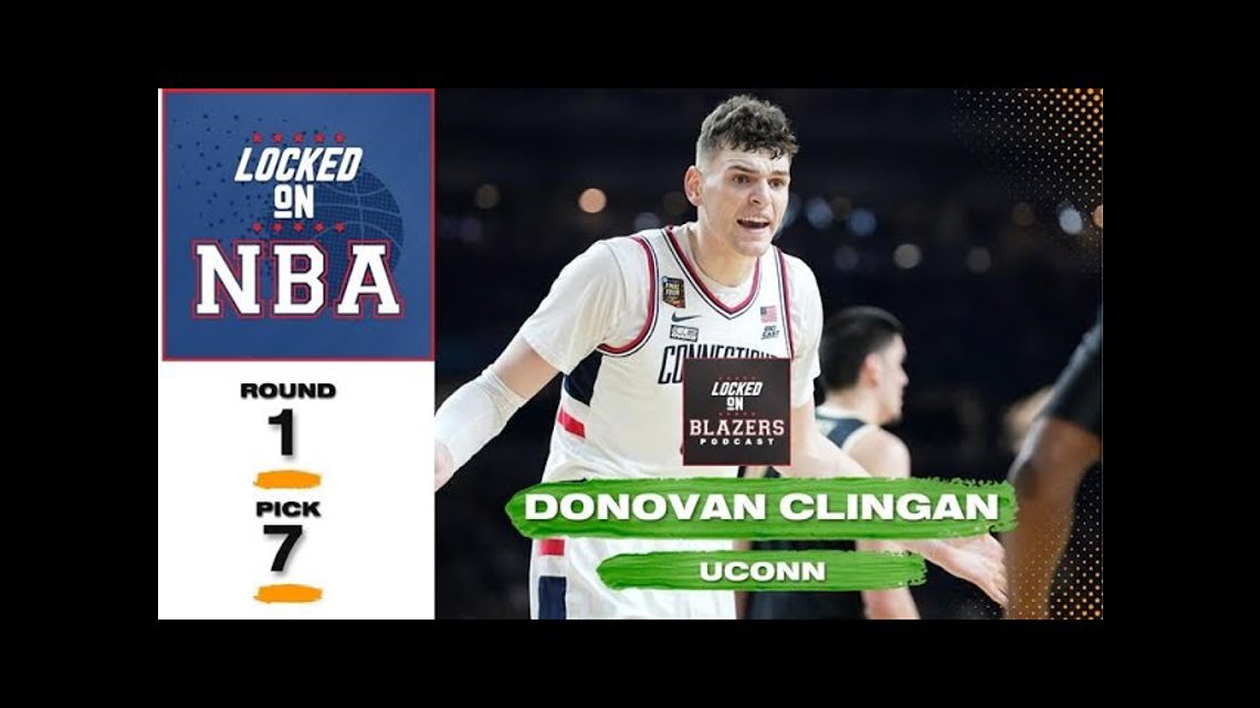 Portland Trail Blazers Draft Donovan Clingan in 2024 NBA Draft | wnep.com