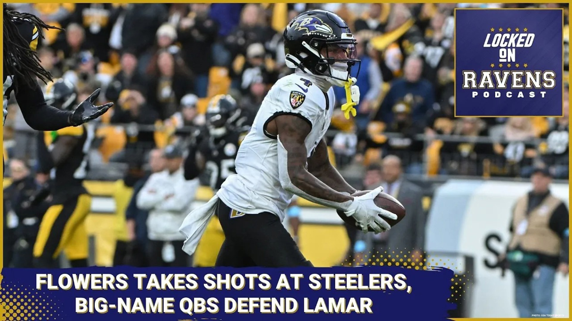 Zay Flowers takes major shots at Steelers, big-name QBs defend Lamar ...